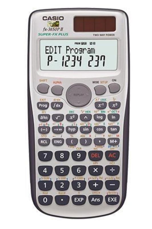 Casio FX-3650P II Bilimsel Fonksiyonlu Hesap Makinesi Casio FX-3650P II Bilimsel Fonksiyonlu Hesap Makinesi